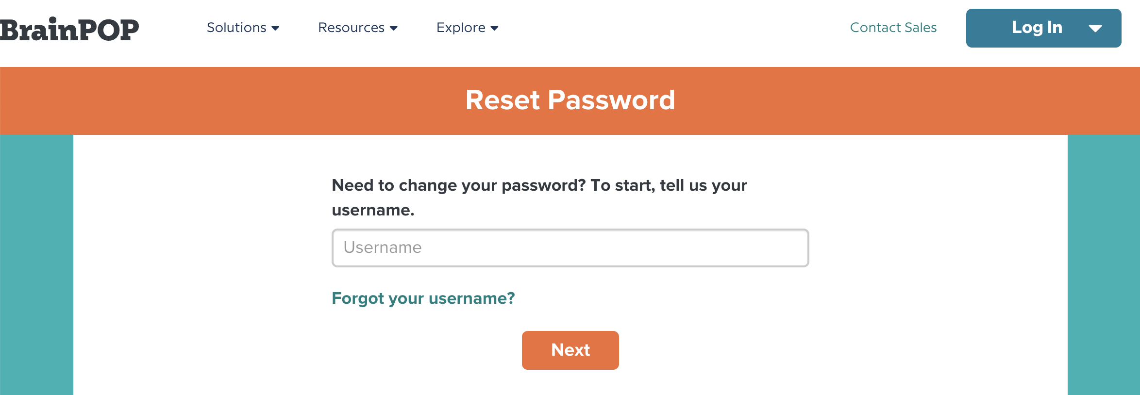 Reset your Password – Help Center