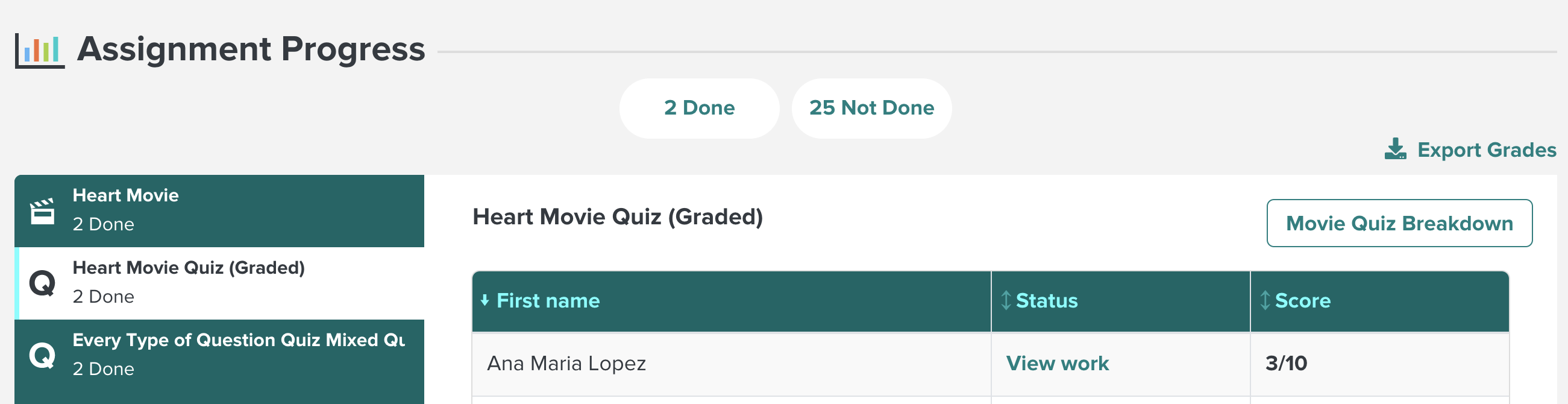 Manage Assignments Help Center