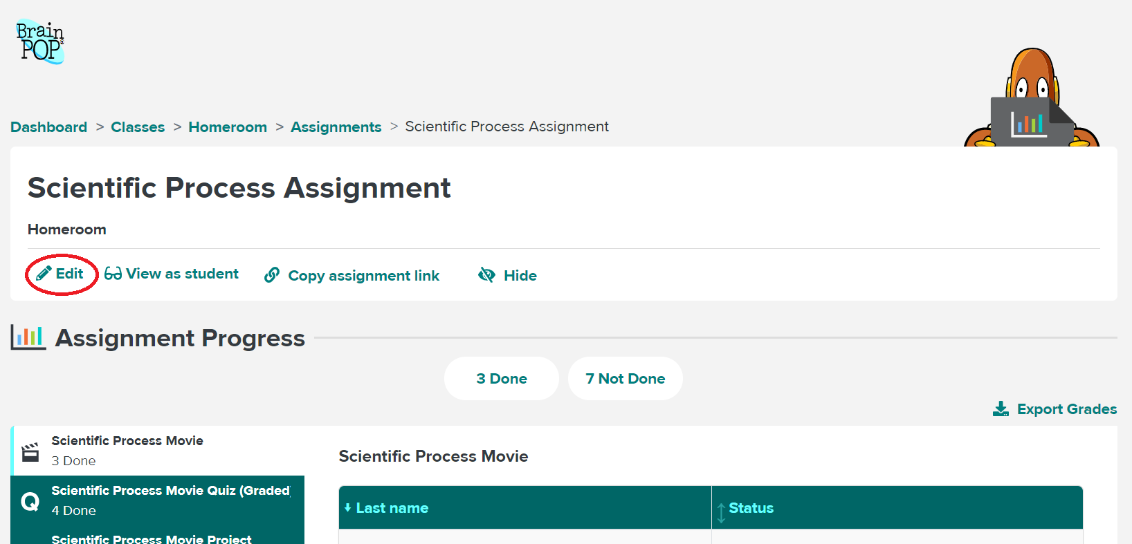 Manage Assignments – Help Center