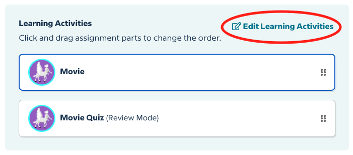 Manage Assignments – Help Center